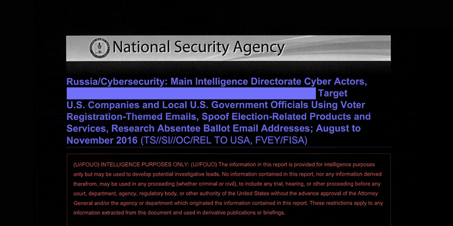 NSA Report on Russian Hacking of U.S. Election