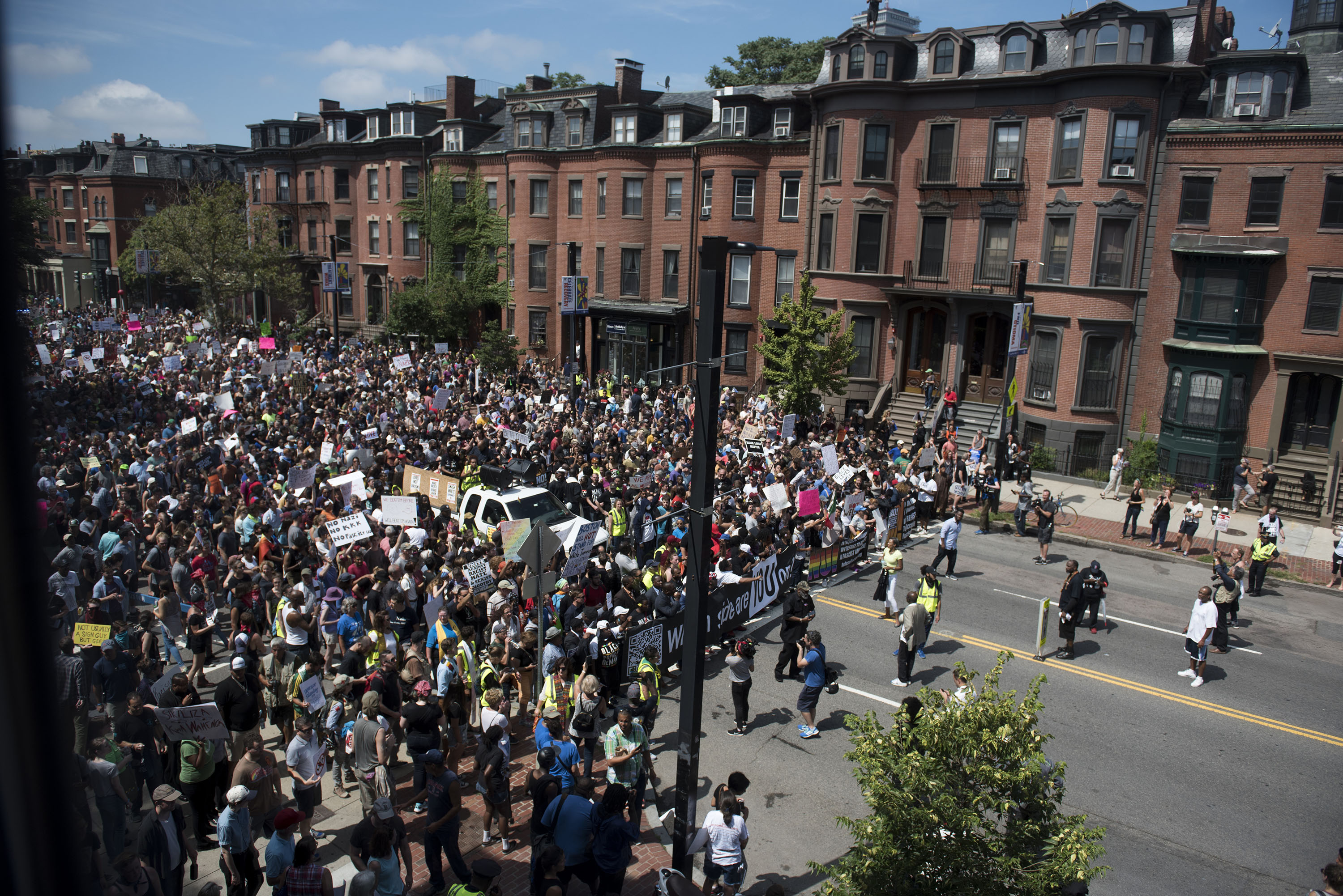 Boston Police Protect Far-Right, Clash With Black Protesters