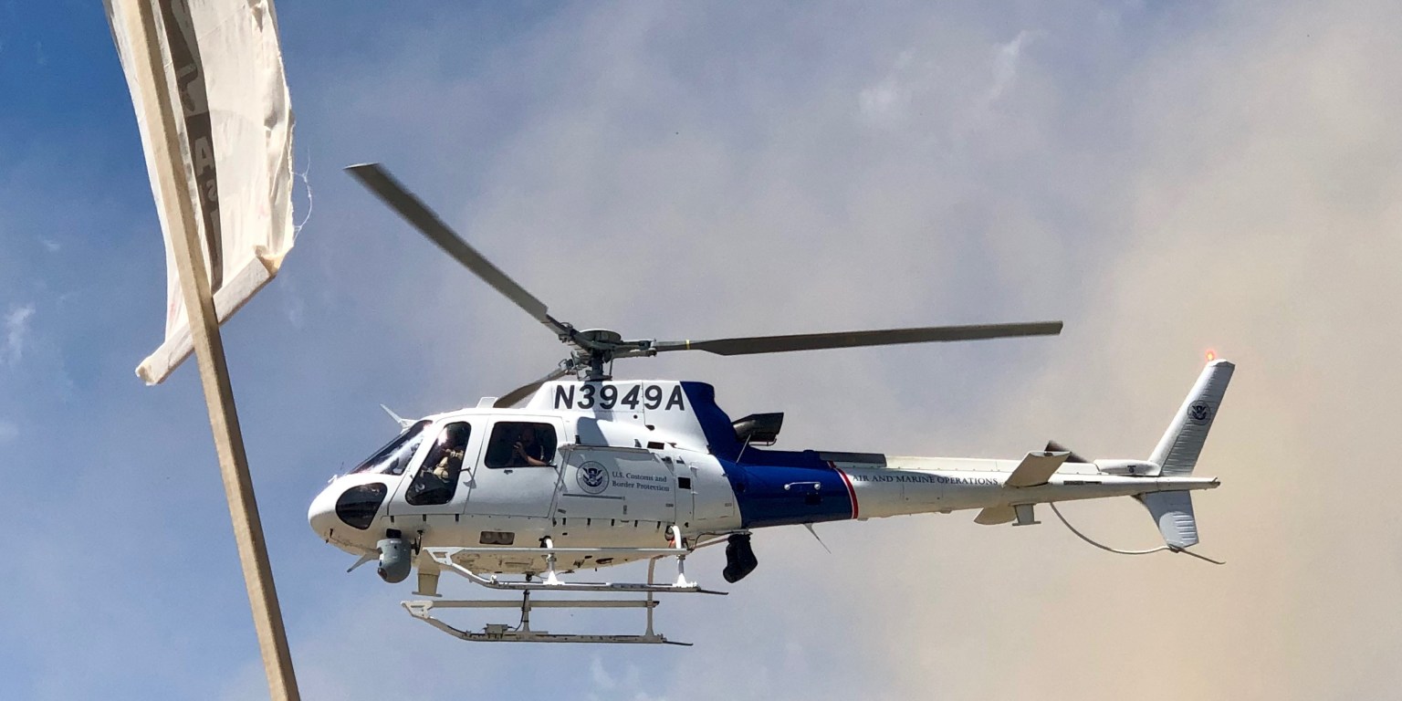 Low-Flying DHS Helicopter Showers Line 3 Protests With Debris