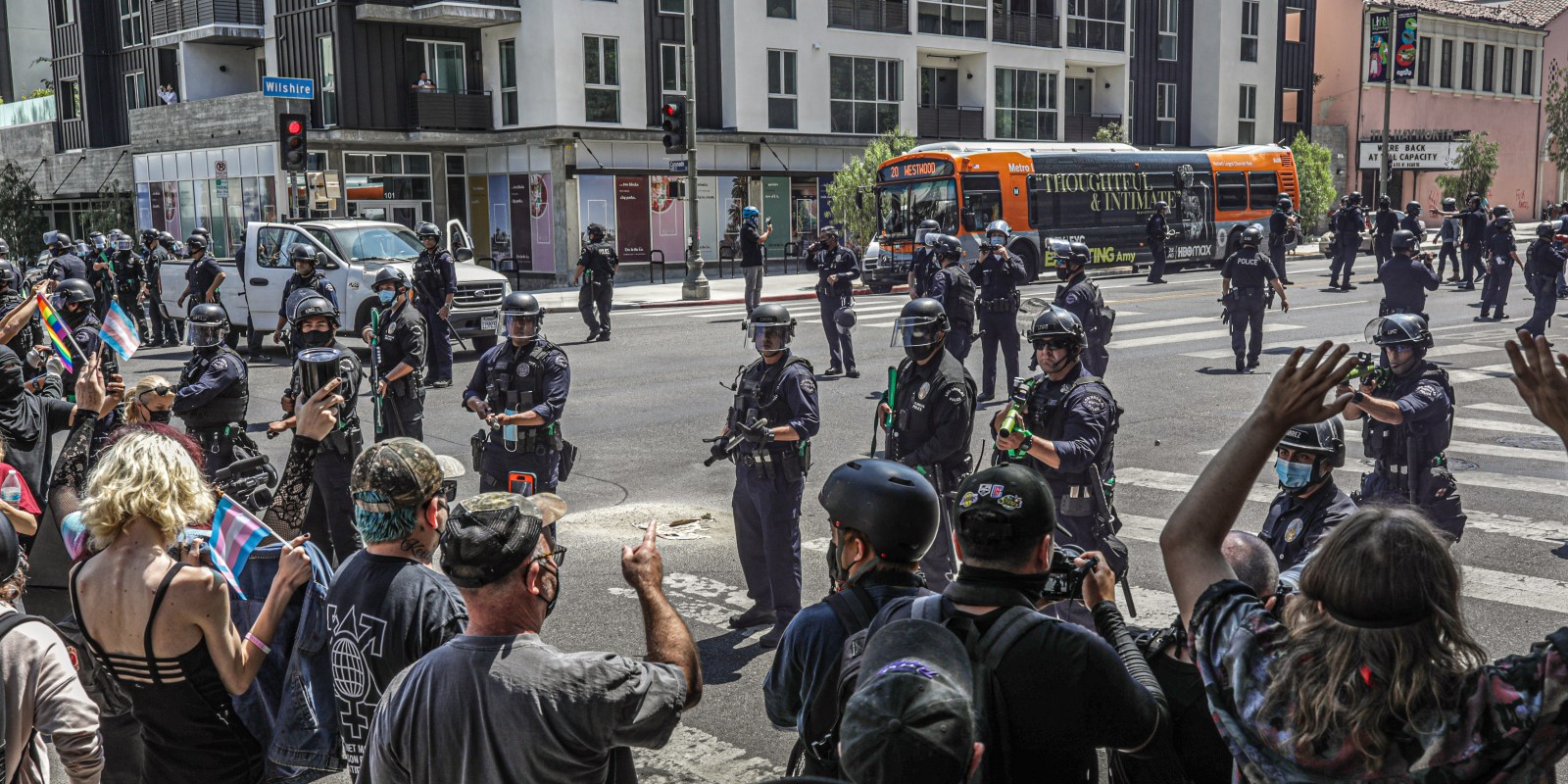 As Transphobes Rally, LAPD Attacks Trans Rights Activists