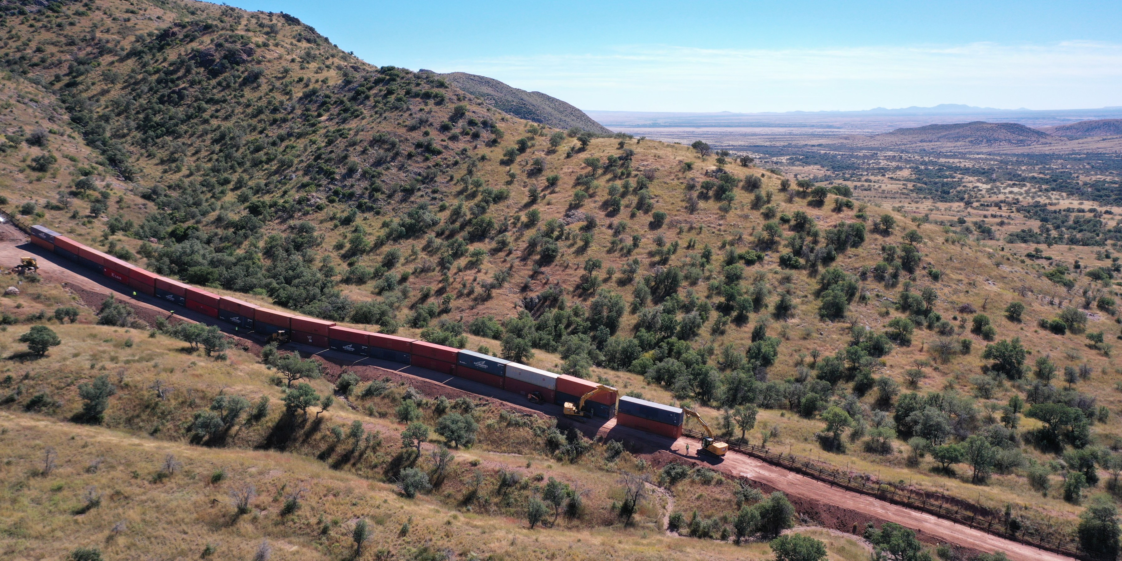 Arizona Governor Defies Biden With Border Wall of Shipping Containers