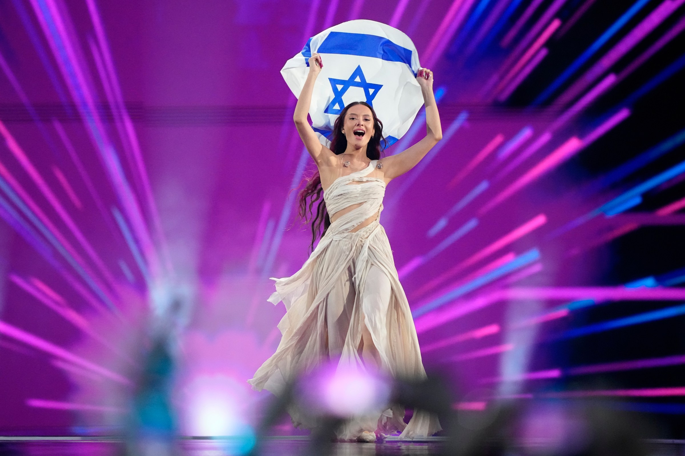 Eurovision Muted Sounds of Crowd Booing, “Free Palestine!”